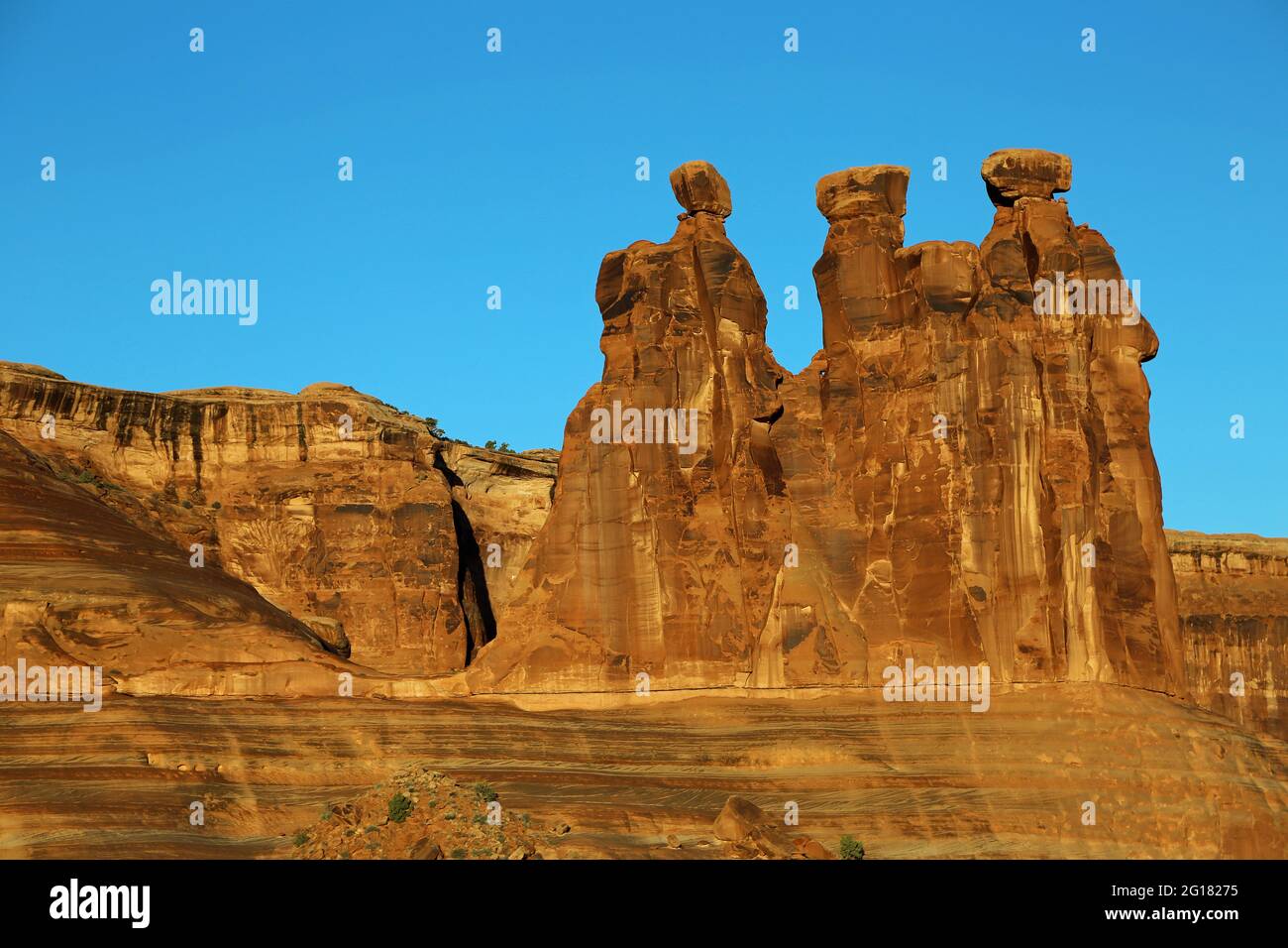 Three Gossips - Arches National Park, Utah Stock Photo - Alamy