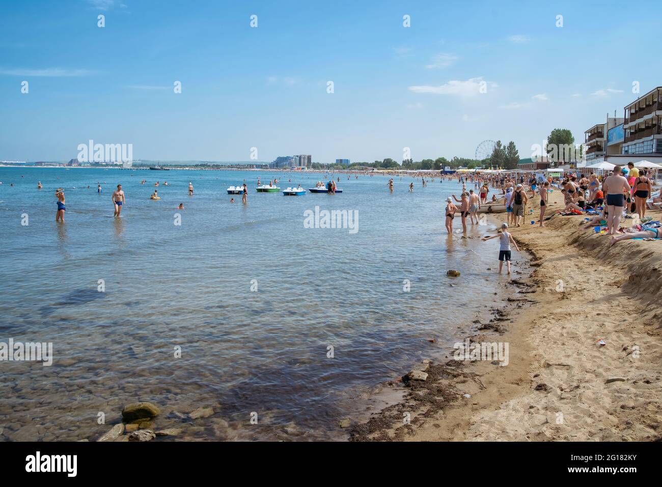 Anapa Russia July 1, 2020 - a resort town in southern Russia, the Black ...