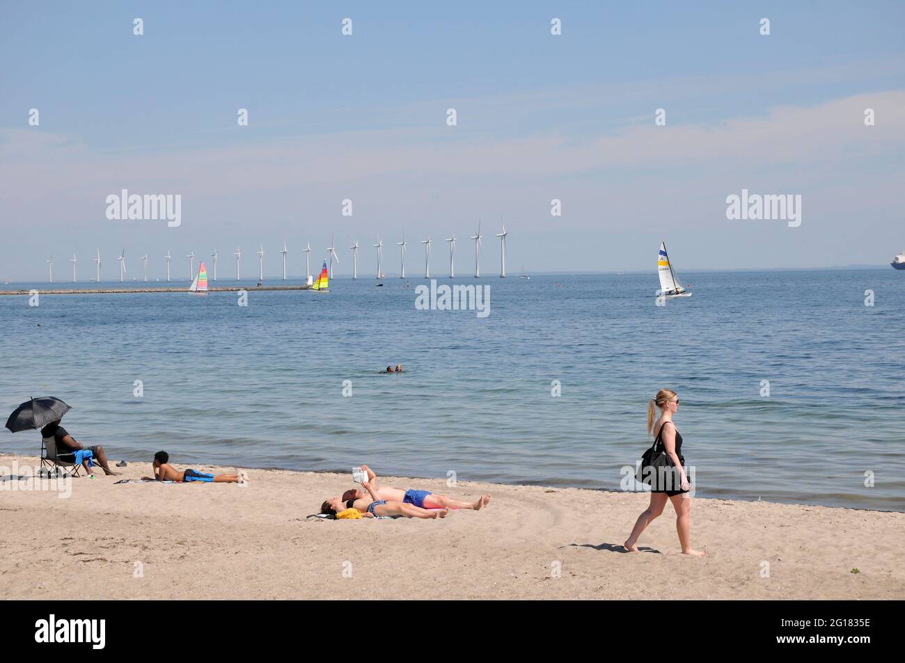 Copenhagen, Denmark. 05 June 2021, Danes enjoy sun shine and summer day ...