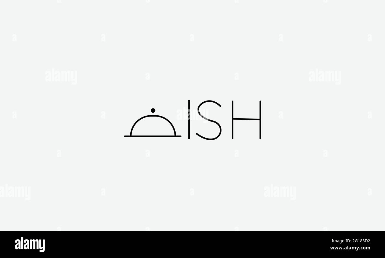 Dish food vector logo design Stock Vector Image & Art - Alamy