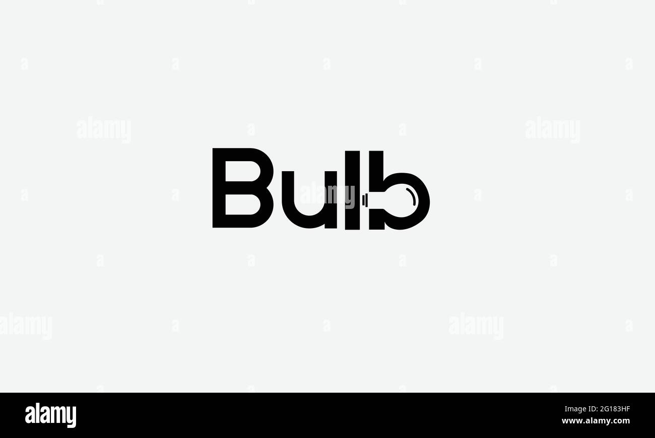 Light bulb logo vector symbol hi-res stock photography and images - Alamy