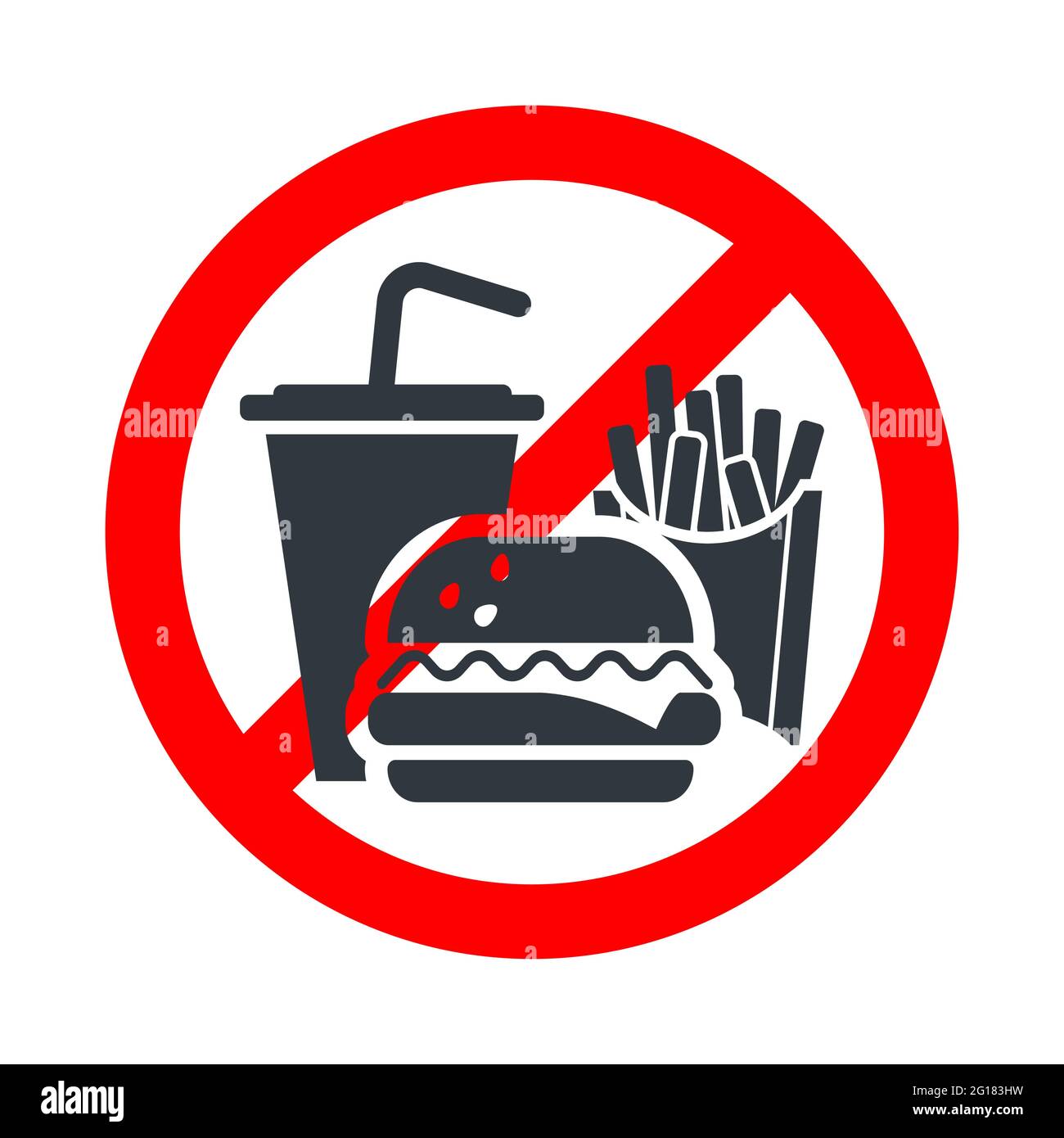 No burger fries Stock Vector Images - Alamy