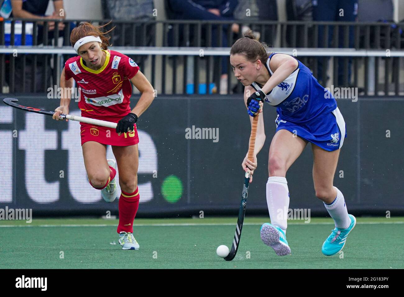 AMSTELVEEN, NETHERLANDS - JUNE 5: Bronwyn Shields of Scotland during ...