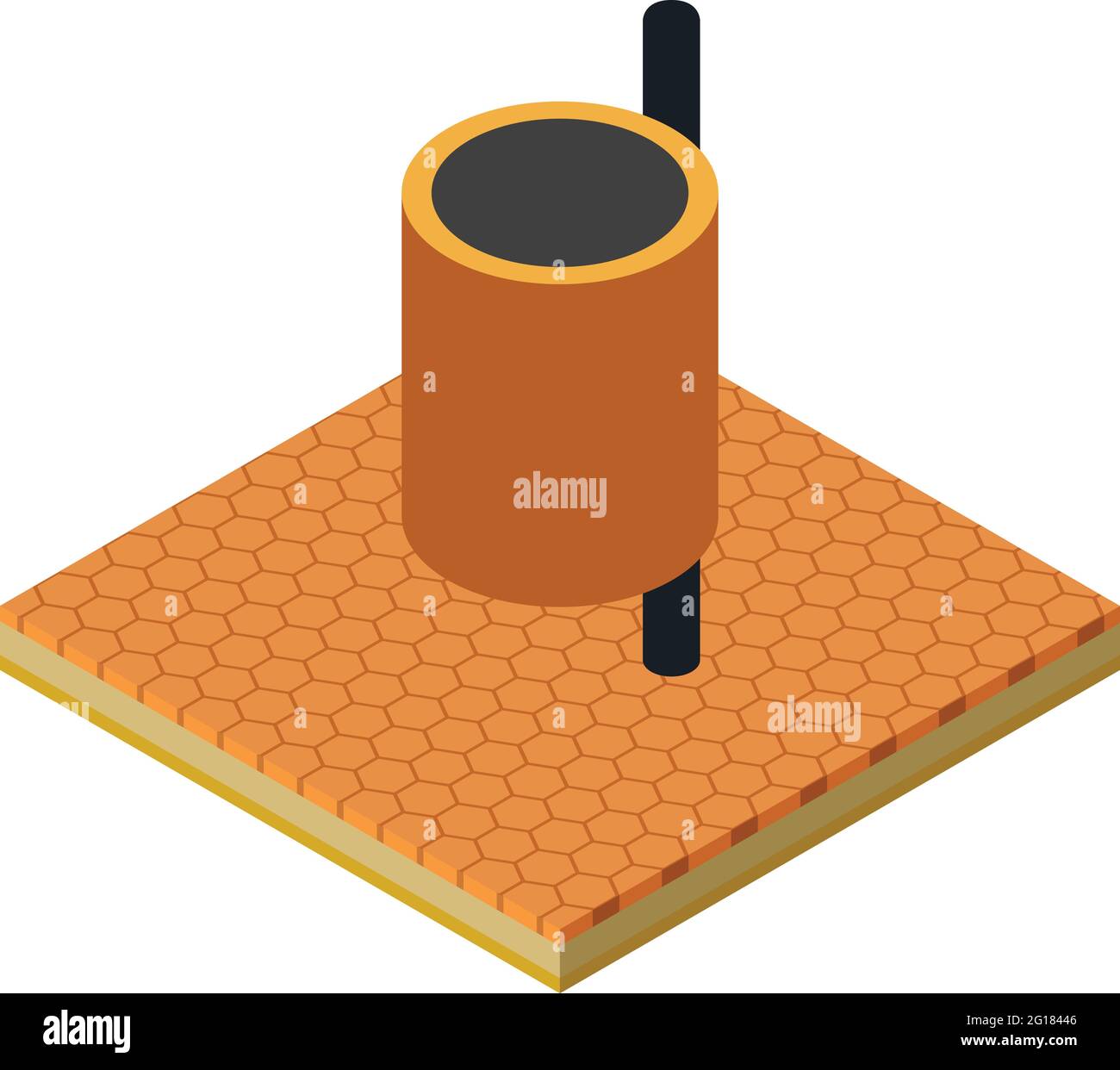 Dustbin icon. Isometric illustration of dustbin vector icon for web ...