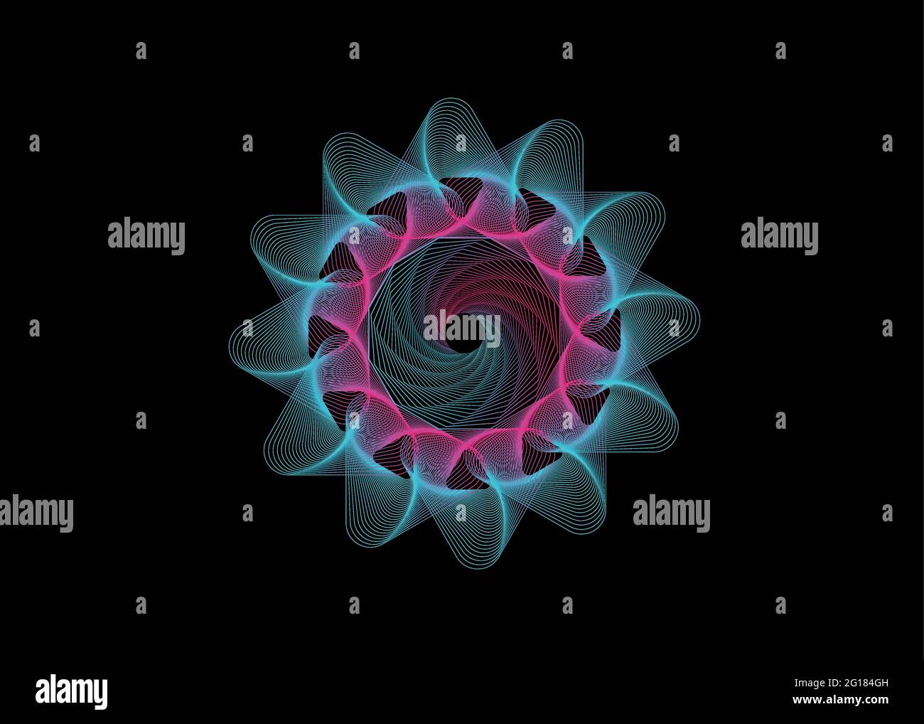 Swirling spiral logo blue abstract hi-res stock photography and images ...