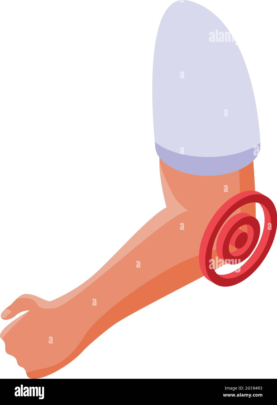 Arthritis elbow icon. Isometric of Arthritis elbow vector icon for web ...