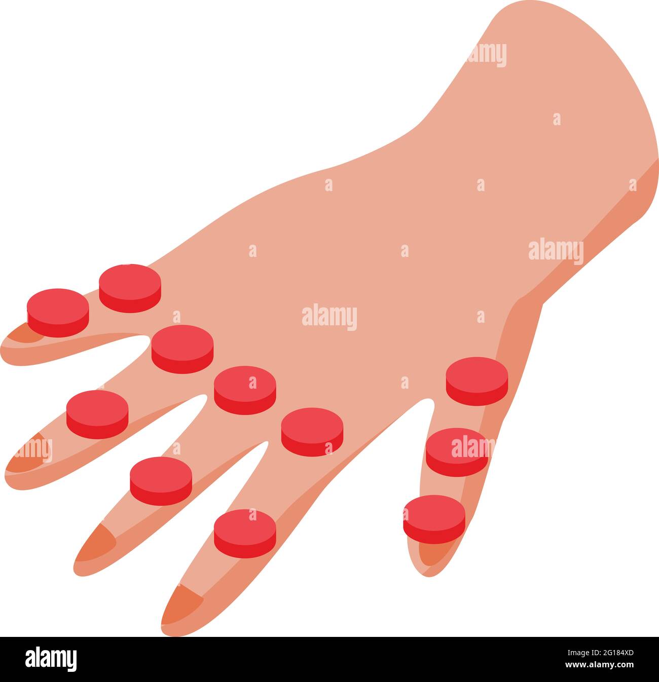 Arthritis hand icon. Isometric of Arthritis hand vector icon for web ...