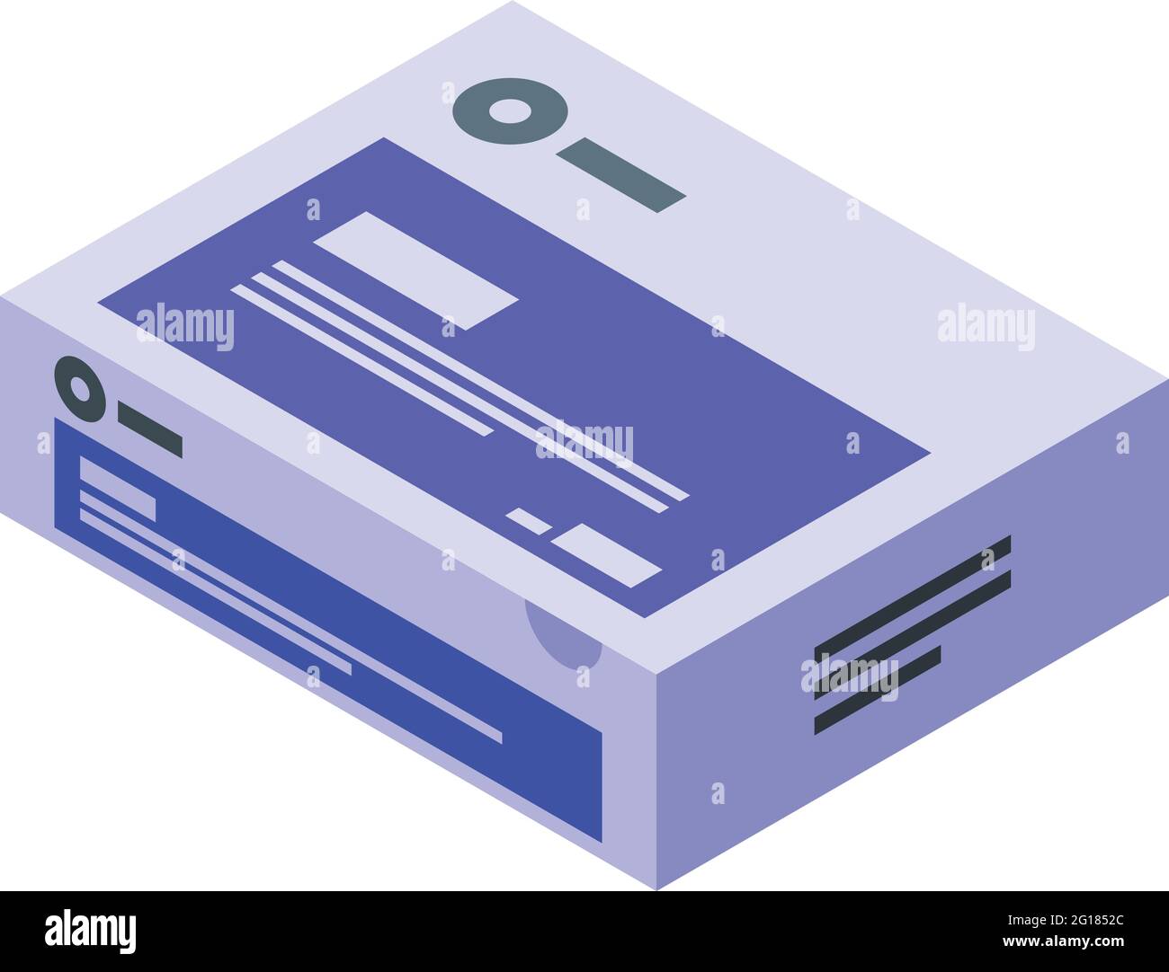 Covid test pack icon. Isometric of Covid test pack vector icon for web ...