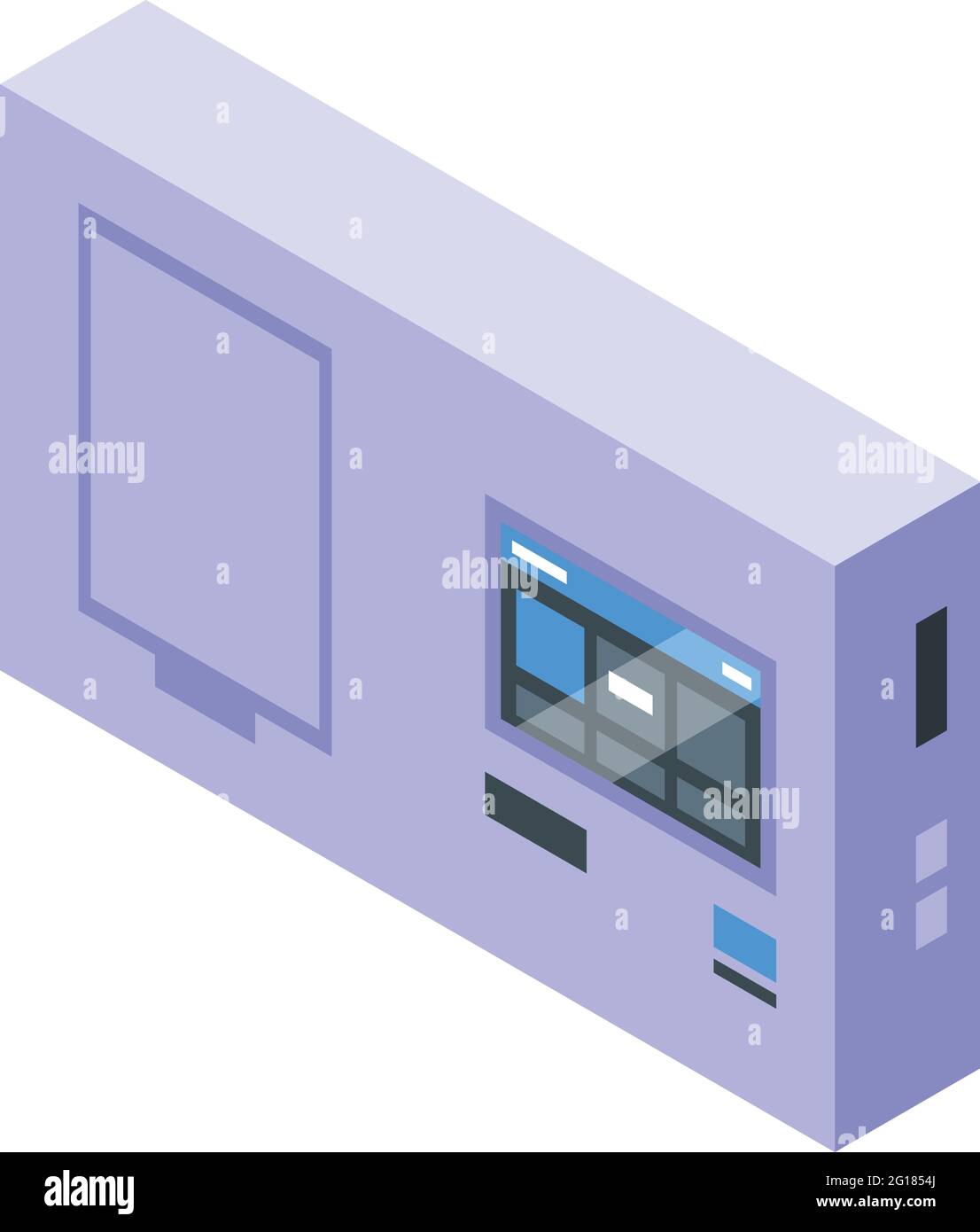 Covid test device icon. Isometric of Covid test device vector icon for ...