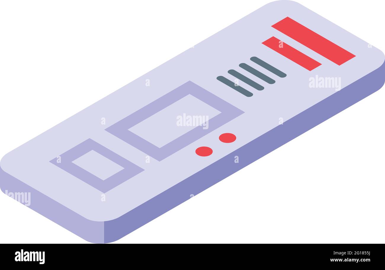 Covid test antigen icon. Isometric of Covid test antigen vector icon ...