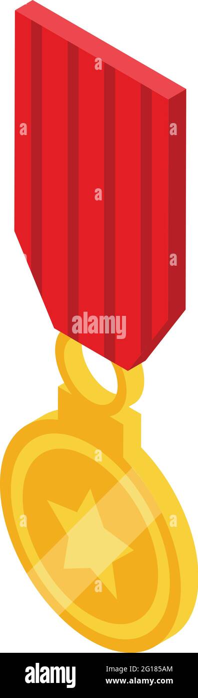 Ranking medal icon. Isometric of Ranking medal vector icon for web ...