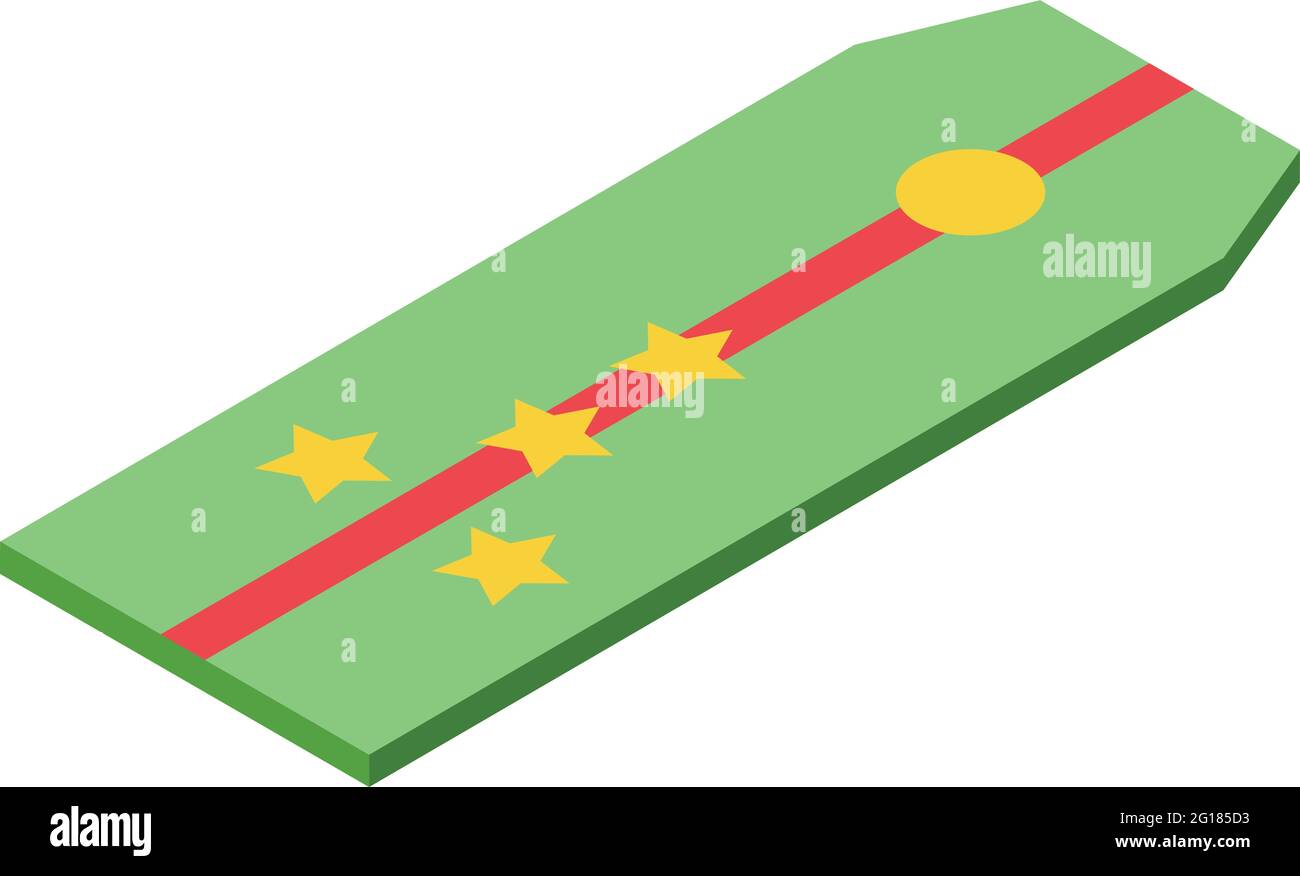 Military ranking icon. Isometric of Military ranking vector icon for ...