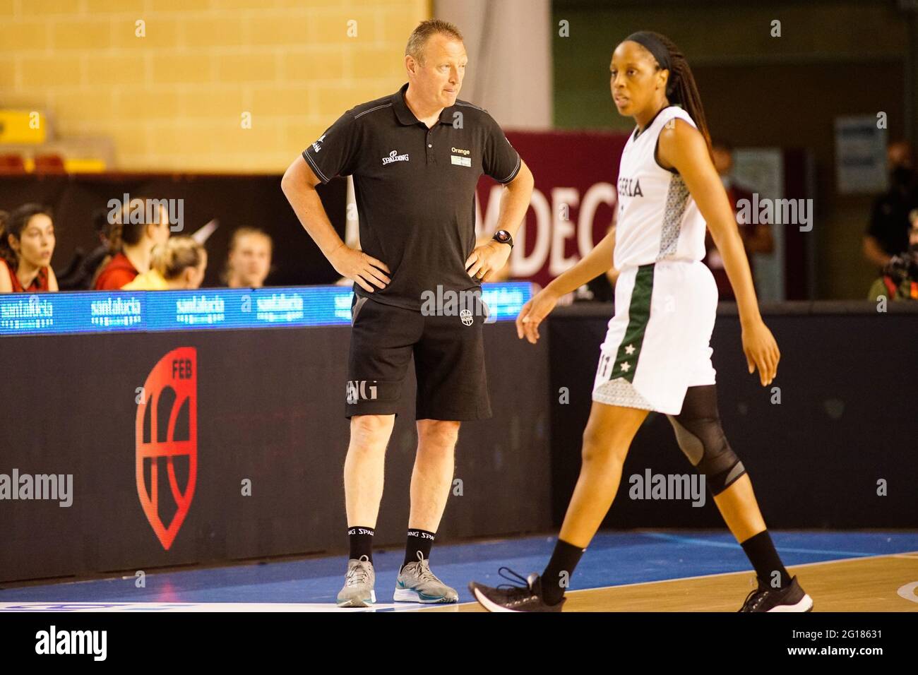 Cordoba, Spain. 04th June, 2021. Coach Philip Mestdagh seen during the ...