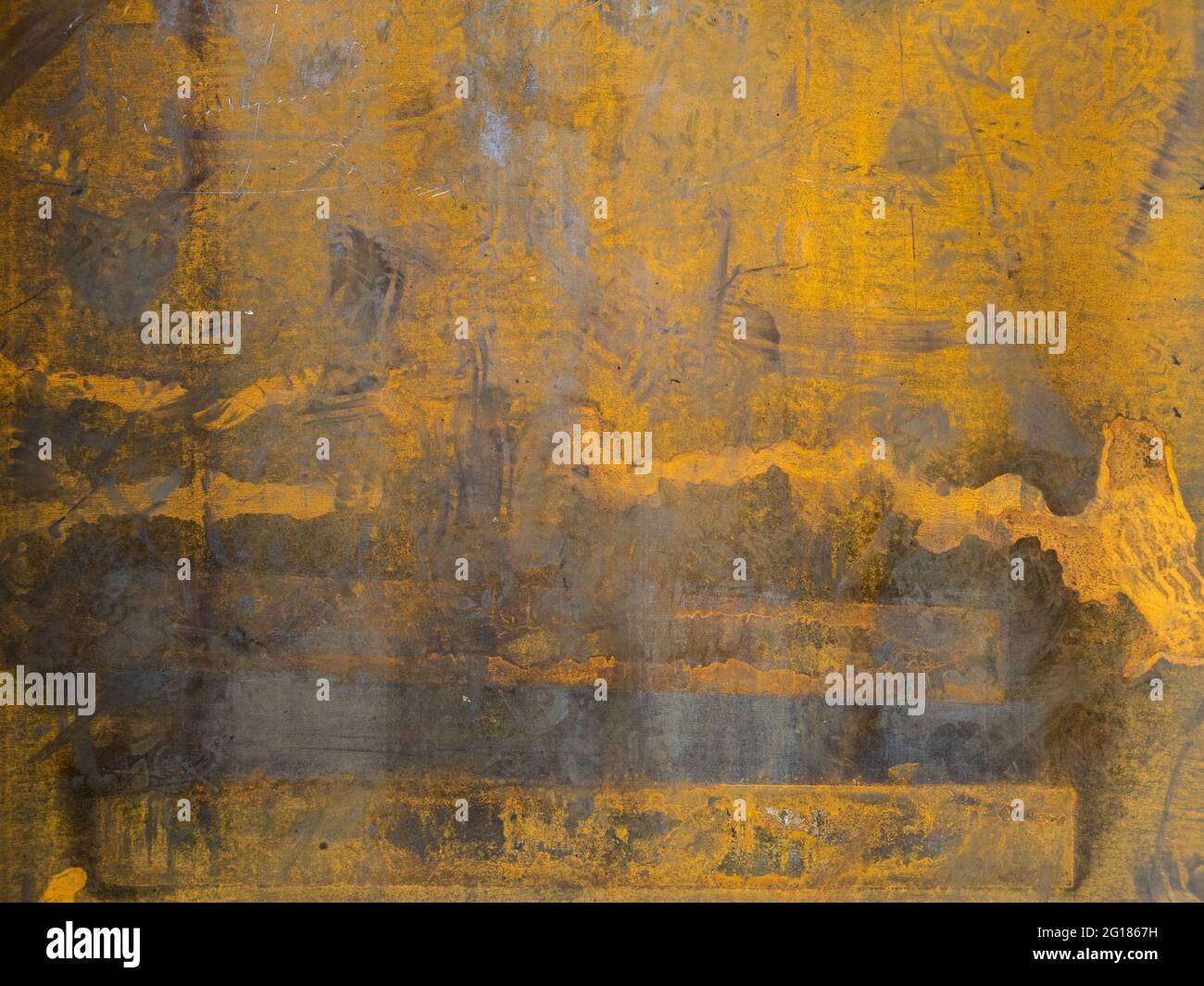flat dry rusted iron surface close-up background and texture Stock ...