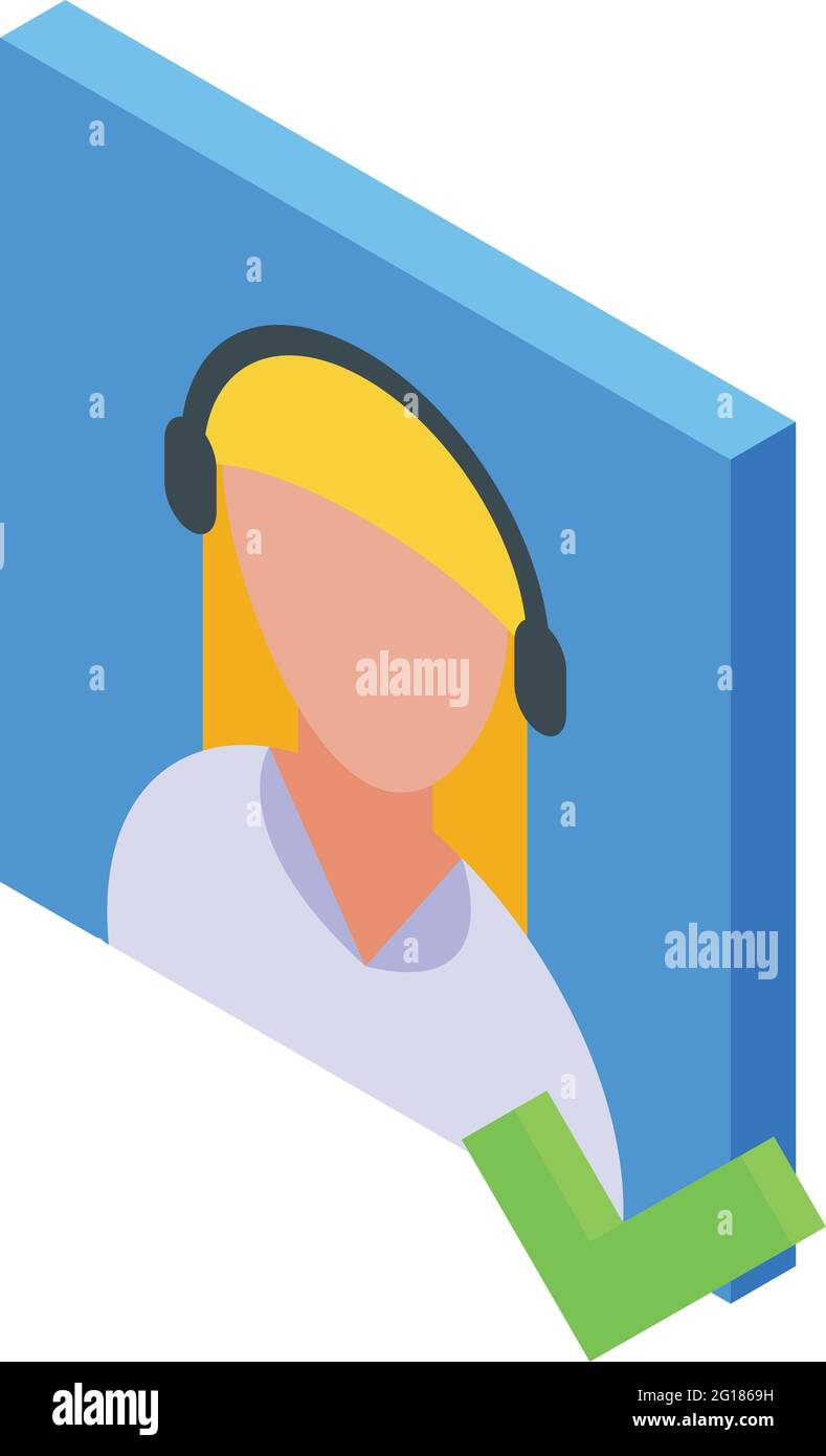 Delete user approved icon. Isometric of Delete user approved vector ...