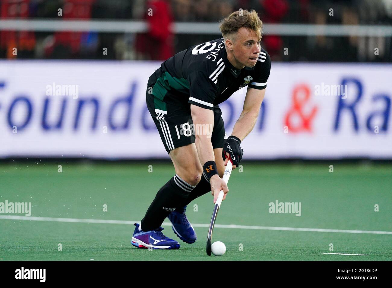 AMSTELVEEN, NETHERLANDS - JUNE 5: Gareth Furlong of Wales during the ...