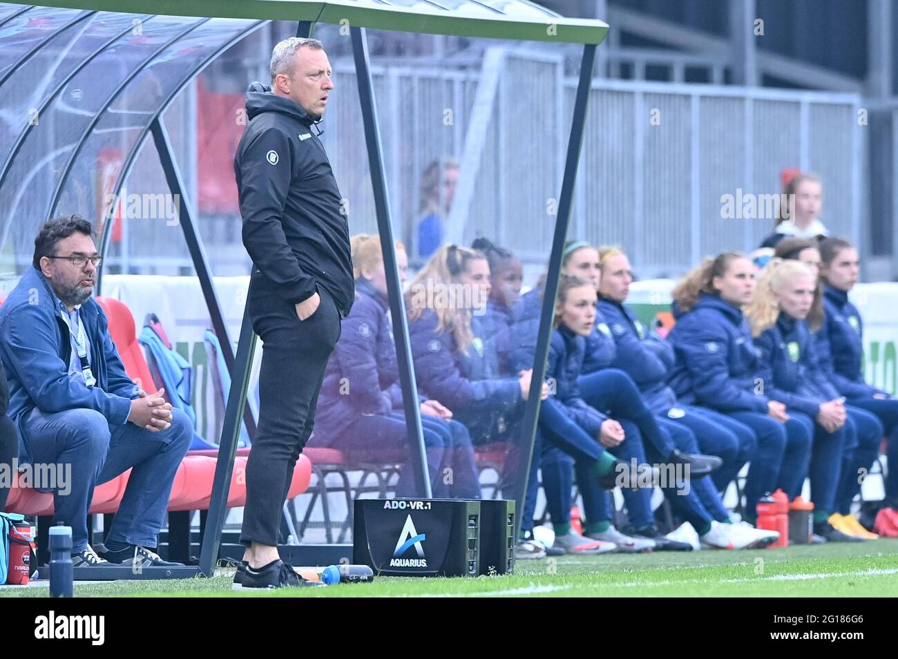 ALMERE, NETHERLANDS - JUNE 5: coach Sjaak Polak of ADO Den Haag during ...