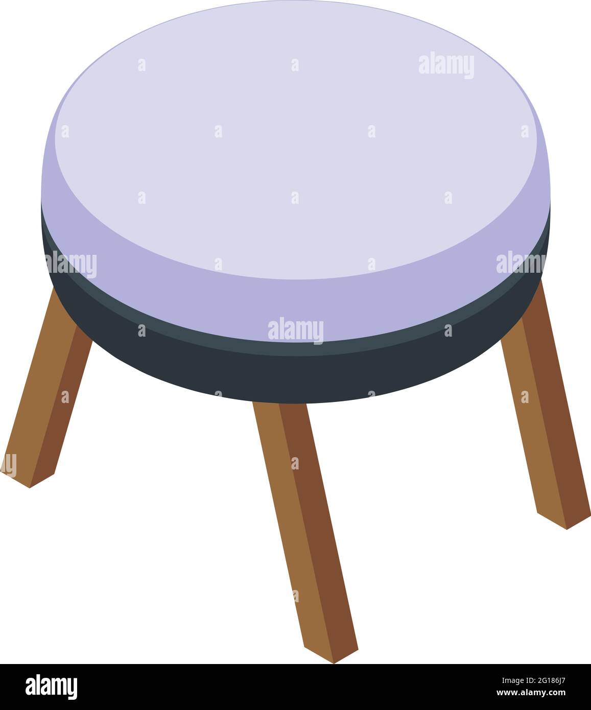 Small round table icon. Isometric of Small round table vector icon for ...