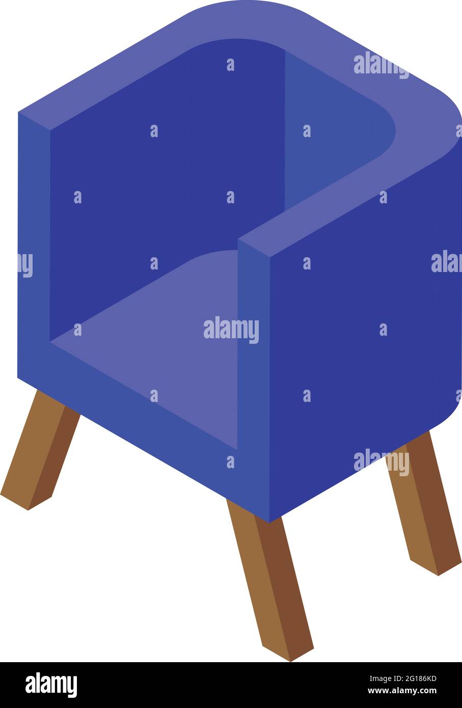 Modern armchair icon. Isometric of Modern armchair vector icon for web ...