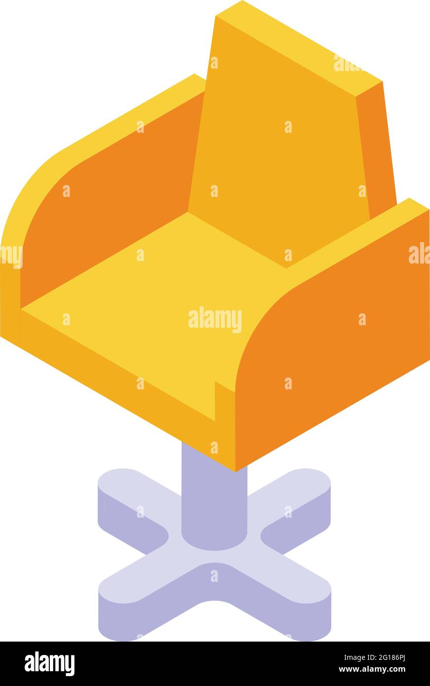 Rotate armchair icon. Isometric of Rotate armchair vector icon for web ...