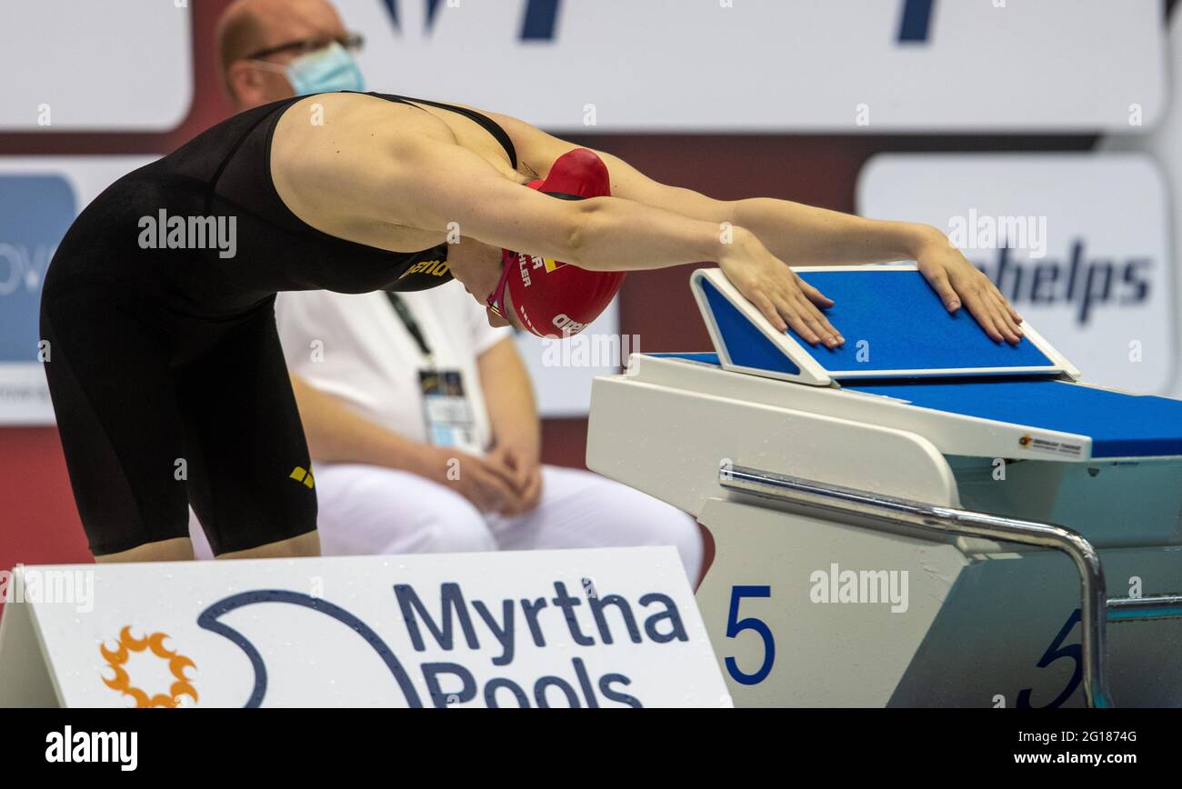 Berlin, Germany. 05th June, 2021. Swimming: German championship ...