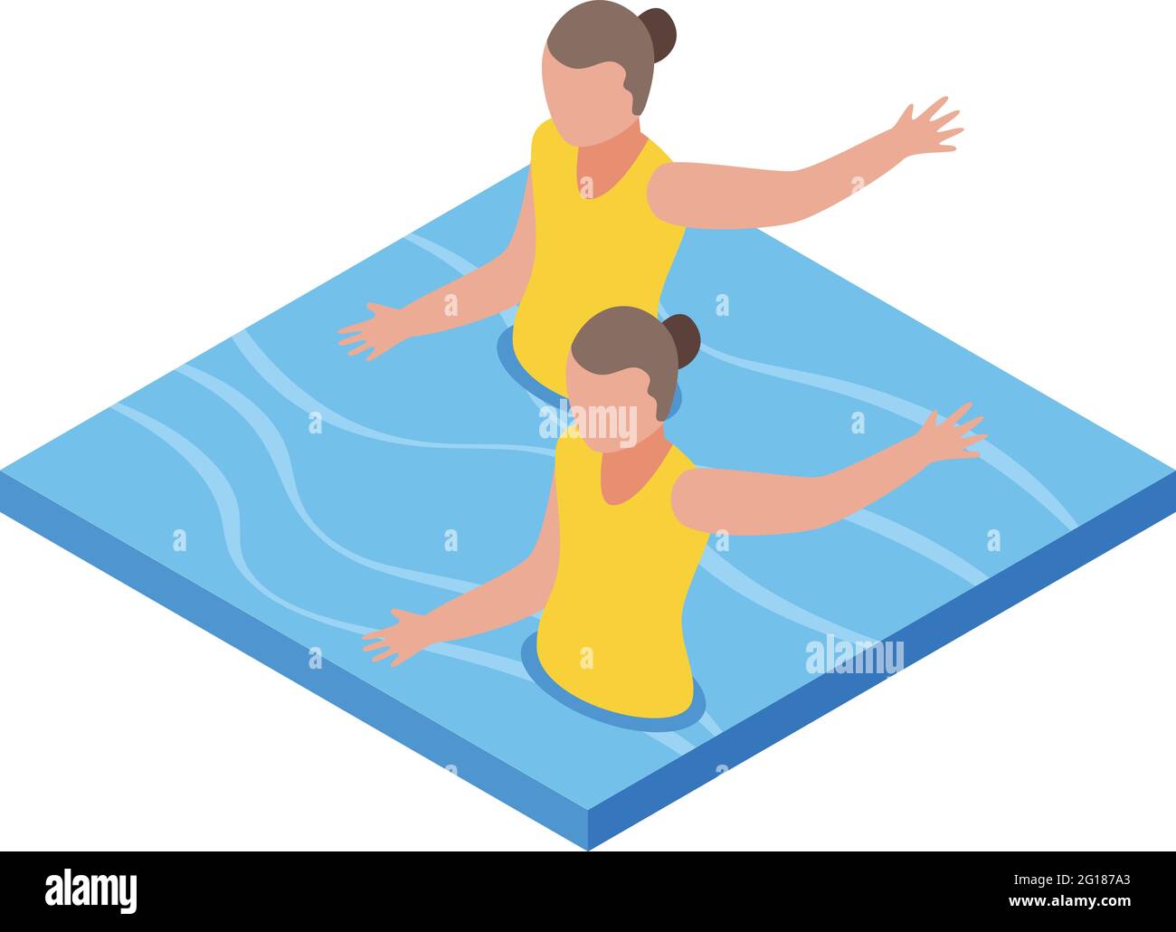 Water Aerobics Exercises Clipart