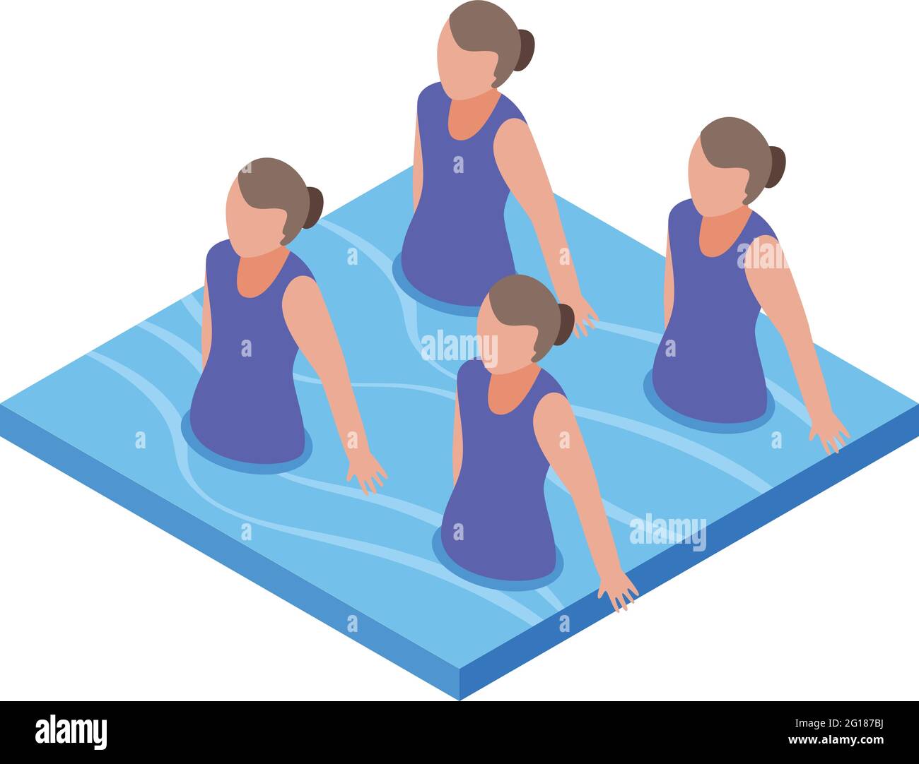 Synchronized Swimming Clipart