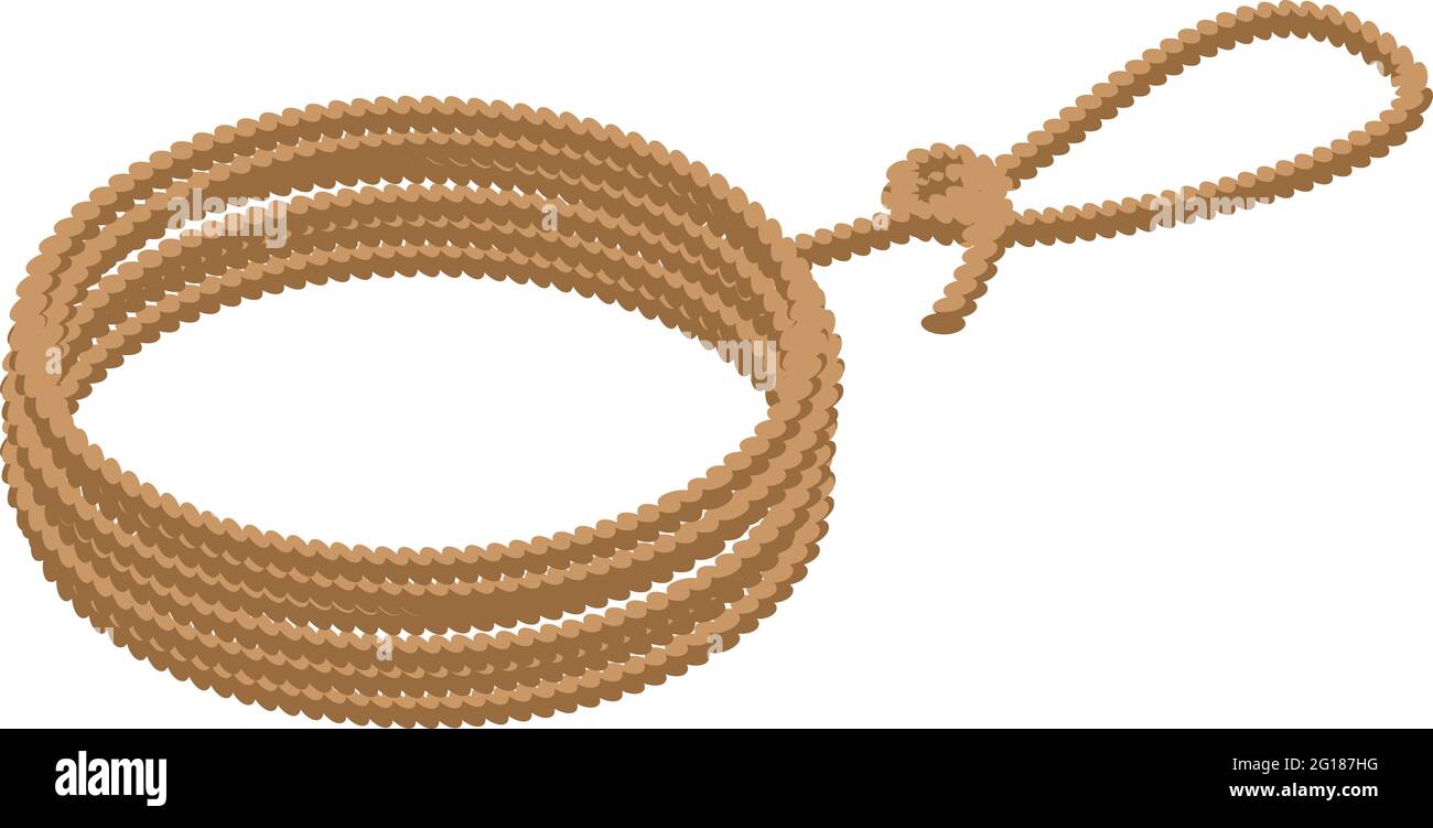 Animal lasso icon. Isometric of Animal lasso vector icon for web design ...