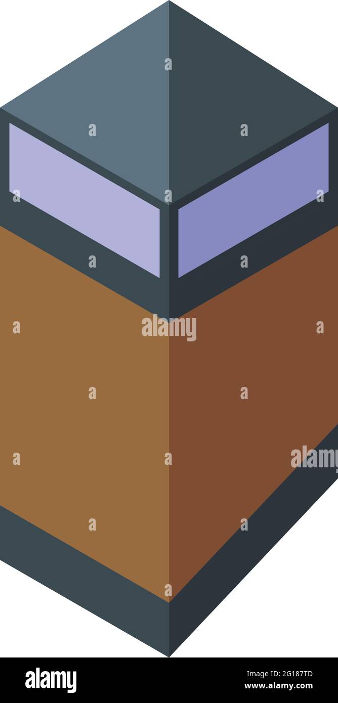 Central chimney icon. Isometric of Central chimney vector icon for web ...