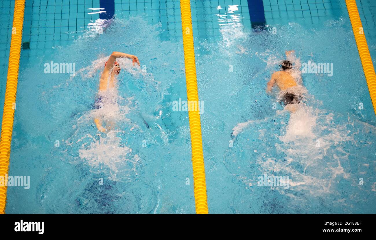 Berlin, Germany. 05th June, 2021. Swimming: German championship ...