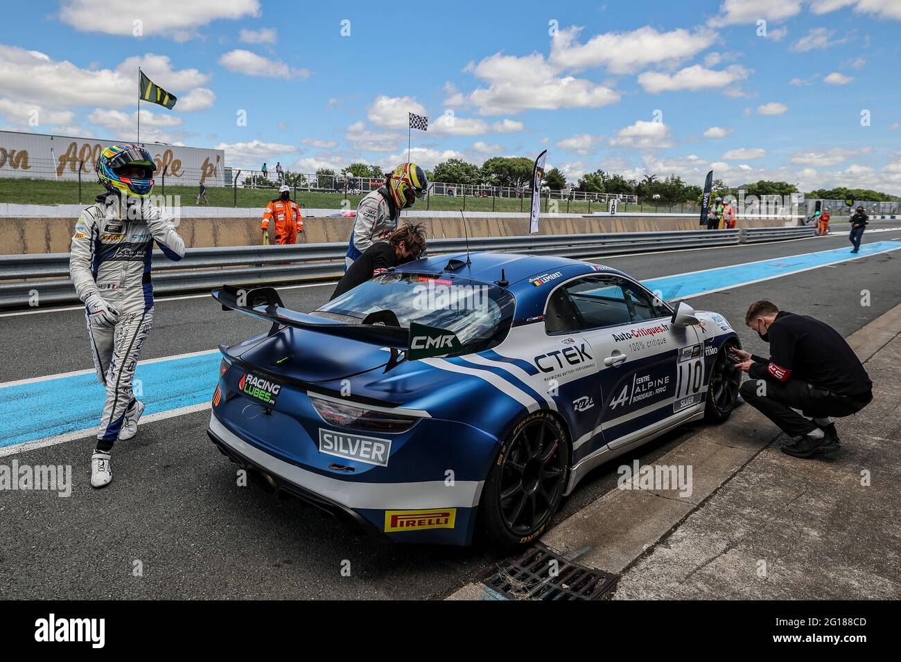 110 HERRERO Mateo (FRA), LEMERET Stéphane (BEL),CMR, Alpine A110 GT4 ...