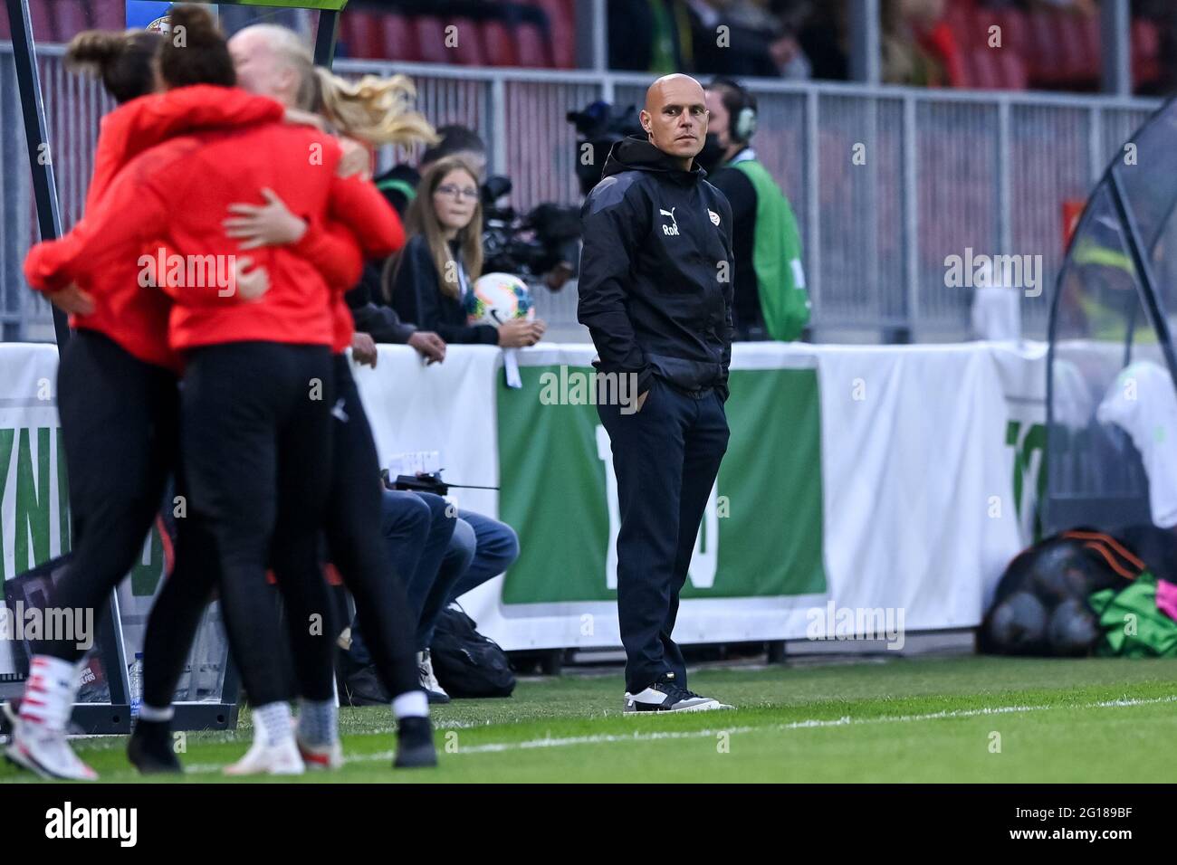 ALMERE, NETHERLANDS - JUNE 5: coach Rick De Rooij of PSV Eindhoven ...