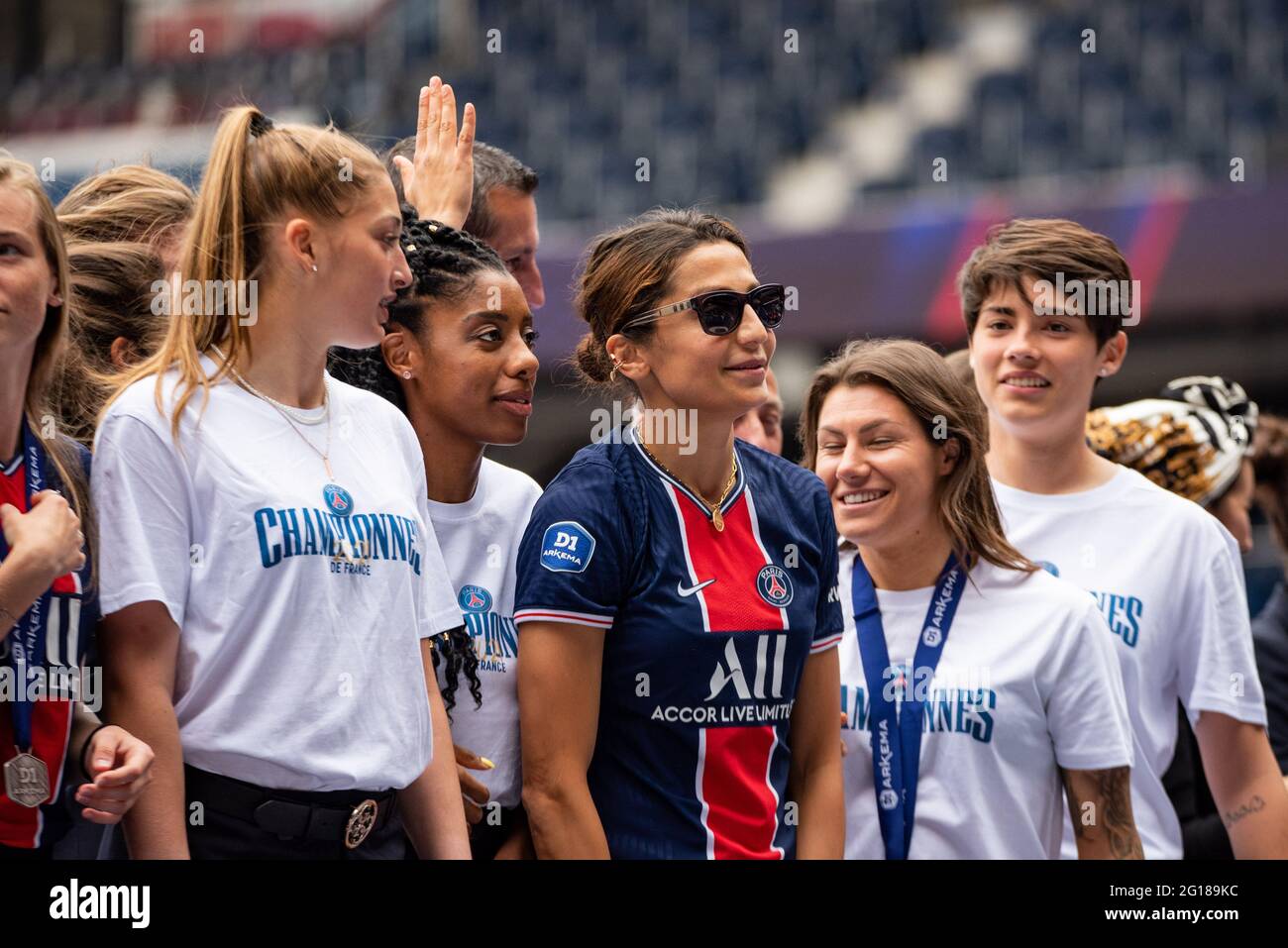 Nadia Nadim of Paris Saint Germain during Paris Saint-Germain ...
