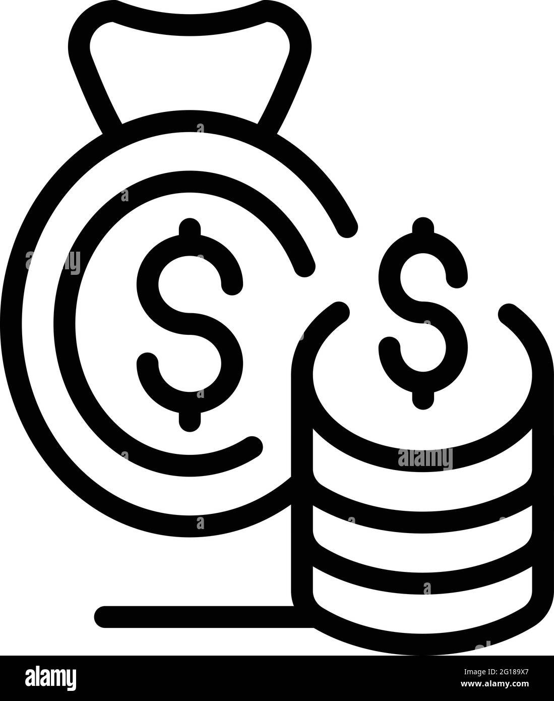 Bank reserves icon. Outline Bank reserves vector icon for web design ...