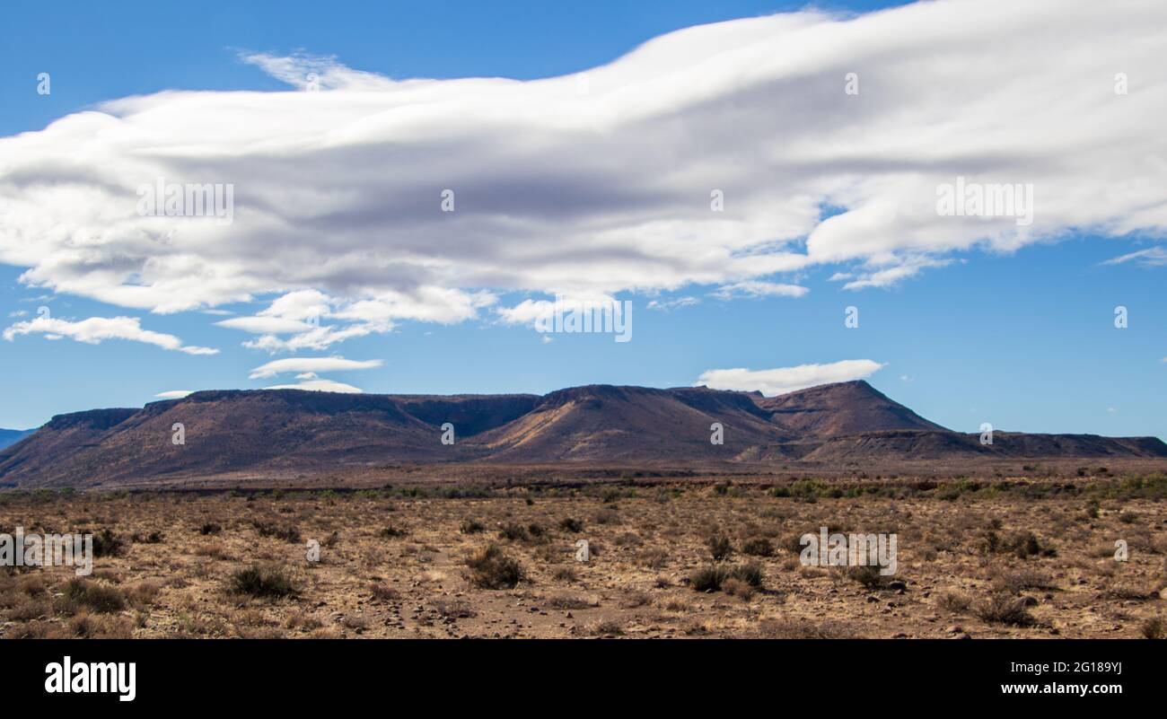 Landscape scene in the Karoo National Park in South Africa Stock Photo ...