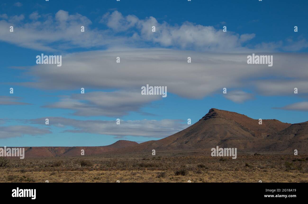 Landscape scene in the Karoo National Park in South Africa Stock Photo ...