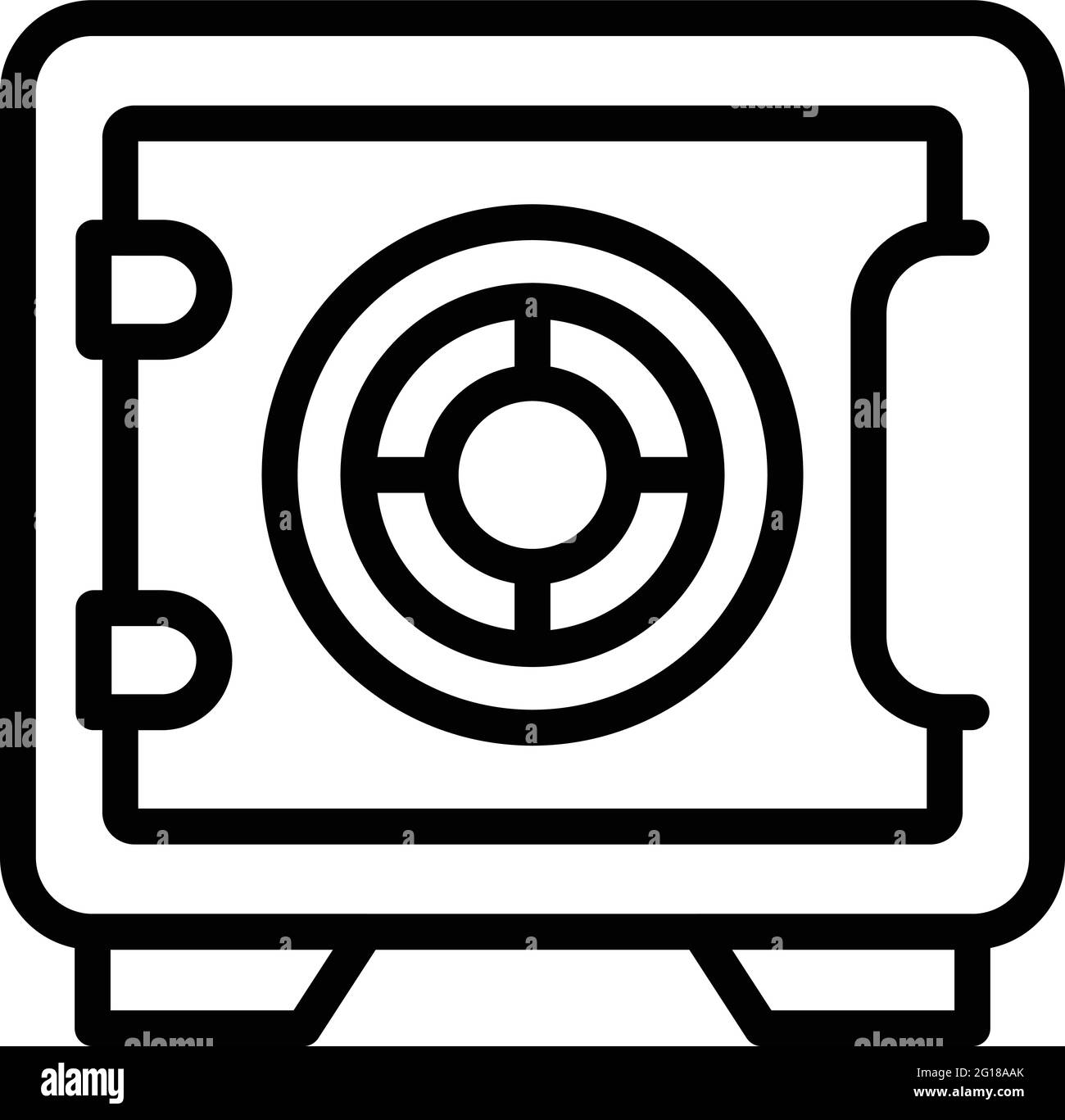 Home money safe icon. Outline Home money safe vector icon for web ...