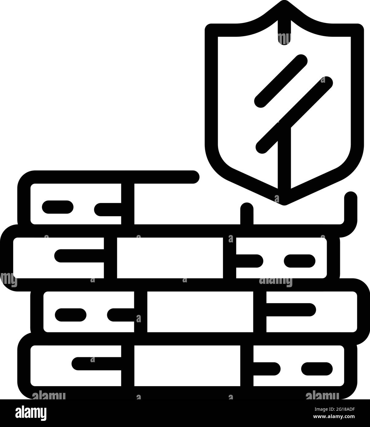 Deposit room cash icon. Outline Deposit room cash vector icon for web ...
