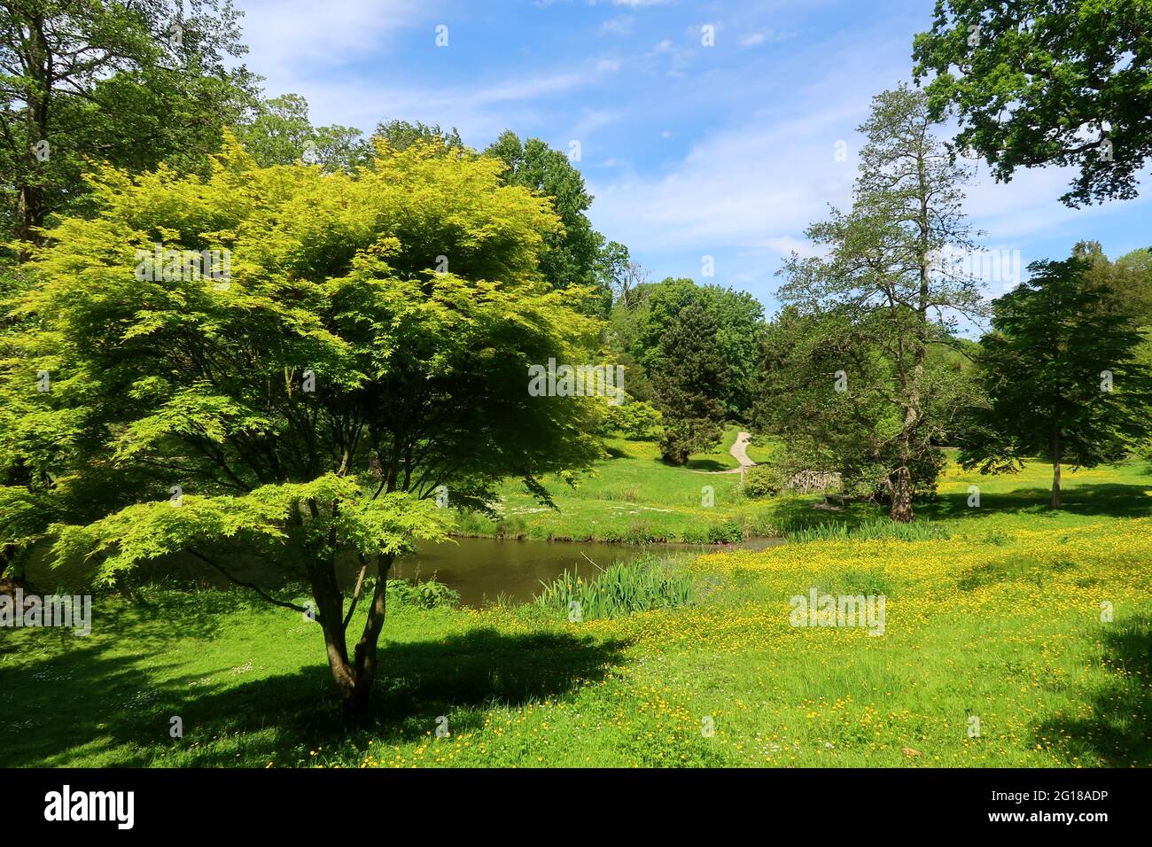 A beautiful landscape scene in the heart of the Kent Countryside Stock ...