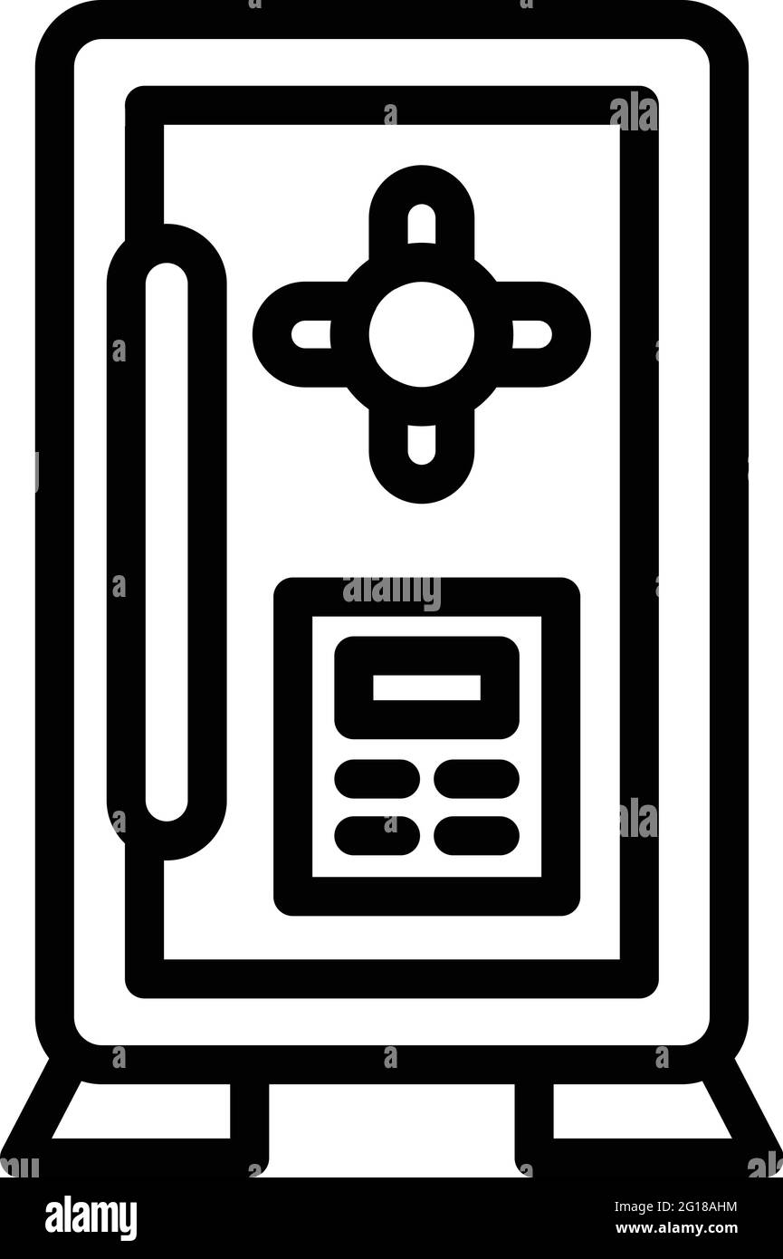 Deposit room button icon. Outline Deposit room button vector icon for ...