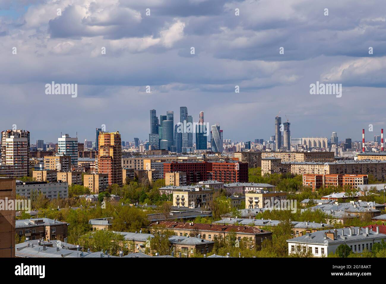 Aerial view of Moscow, Russia Stock Photo - Alamy