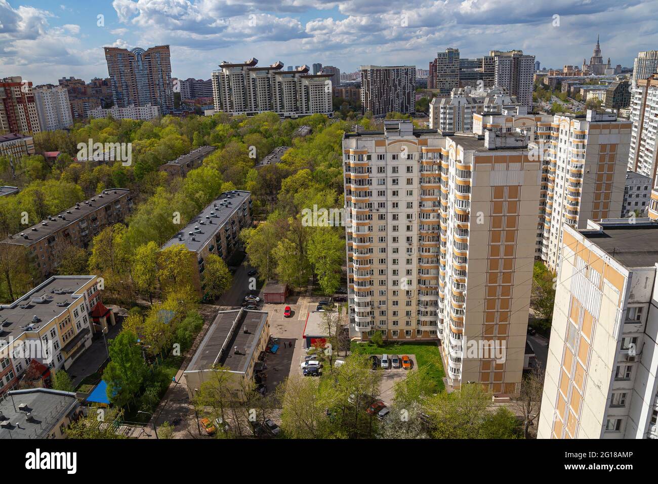 Aerial view of Moscow, Russia Stock Photo - Alamy
