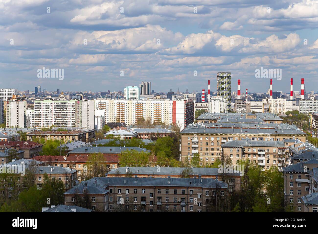 Aerial view of Moscow, Russia Stock Photo - Alamy
