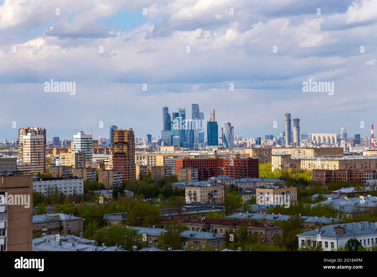 Aerial view of Moscow, Russia Stock Photo - Alamy