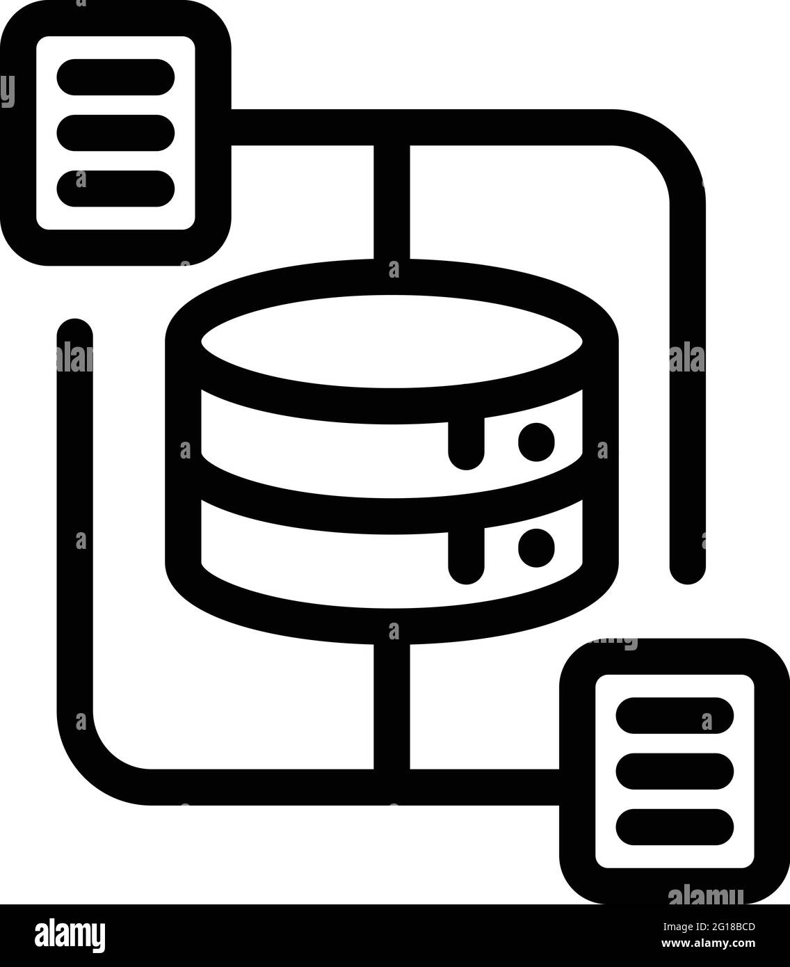 File Server Data Icon Outline File Server Data Vector Icon For Web Design Isolated On White