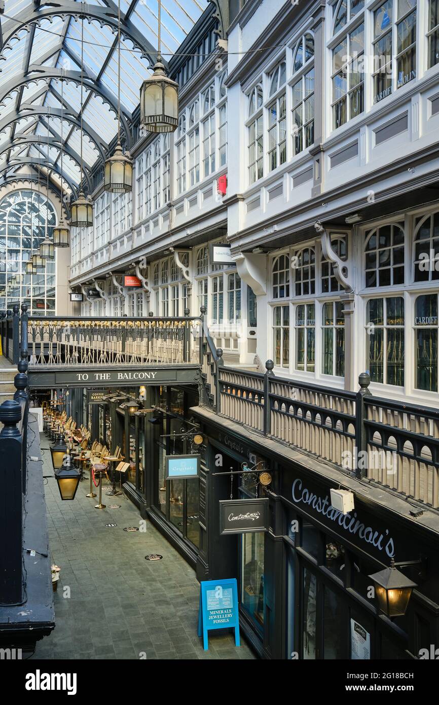 Castle Arcade, Cardiff Stock Photo - Alamy