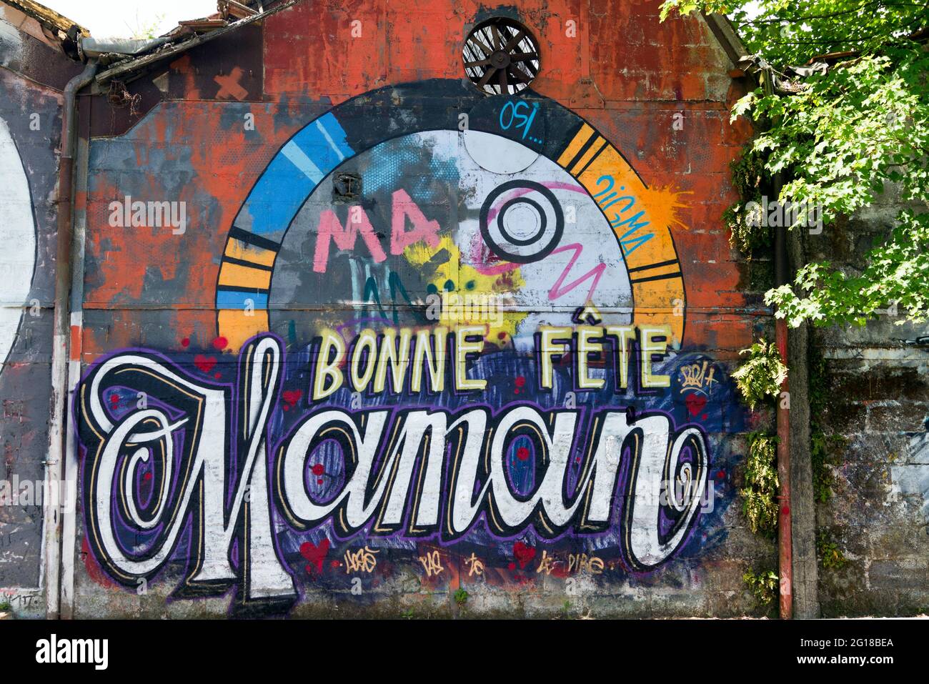 street Art in Redon ,Brittany Stock Photo - Alamy