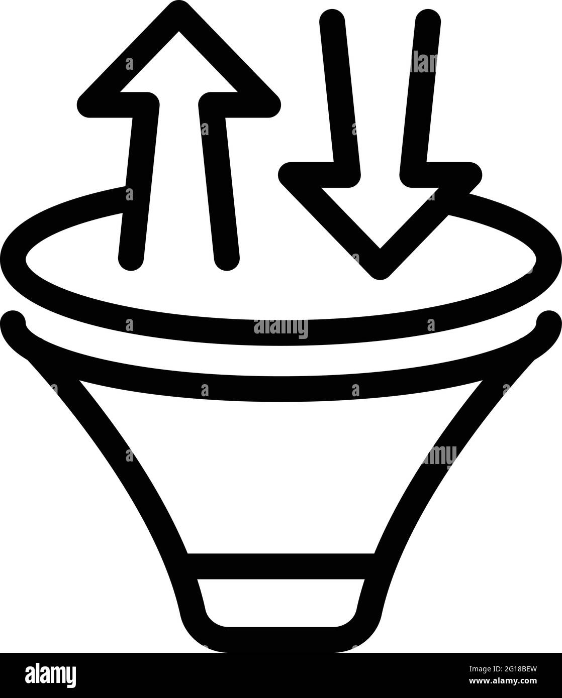 Content filter icon. Outline Content filter vector icon for web design ...