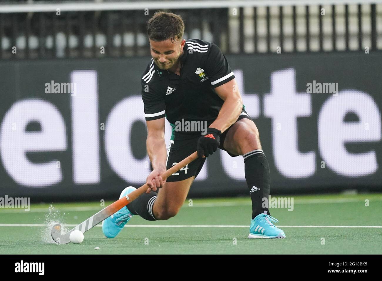 AMSTELVEEN, NETHERLANDS - JUNE 5: Hywel Jones of Wales during the Euro ...