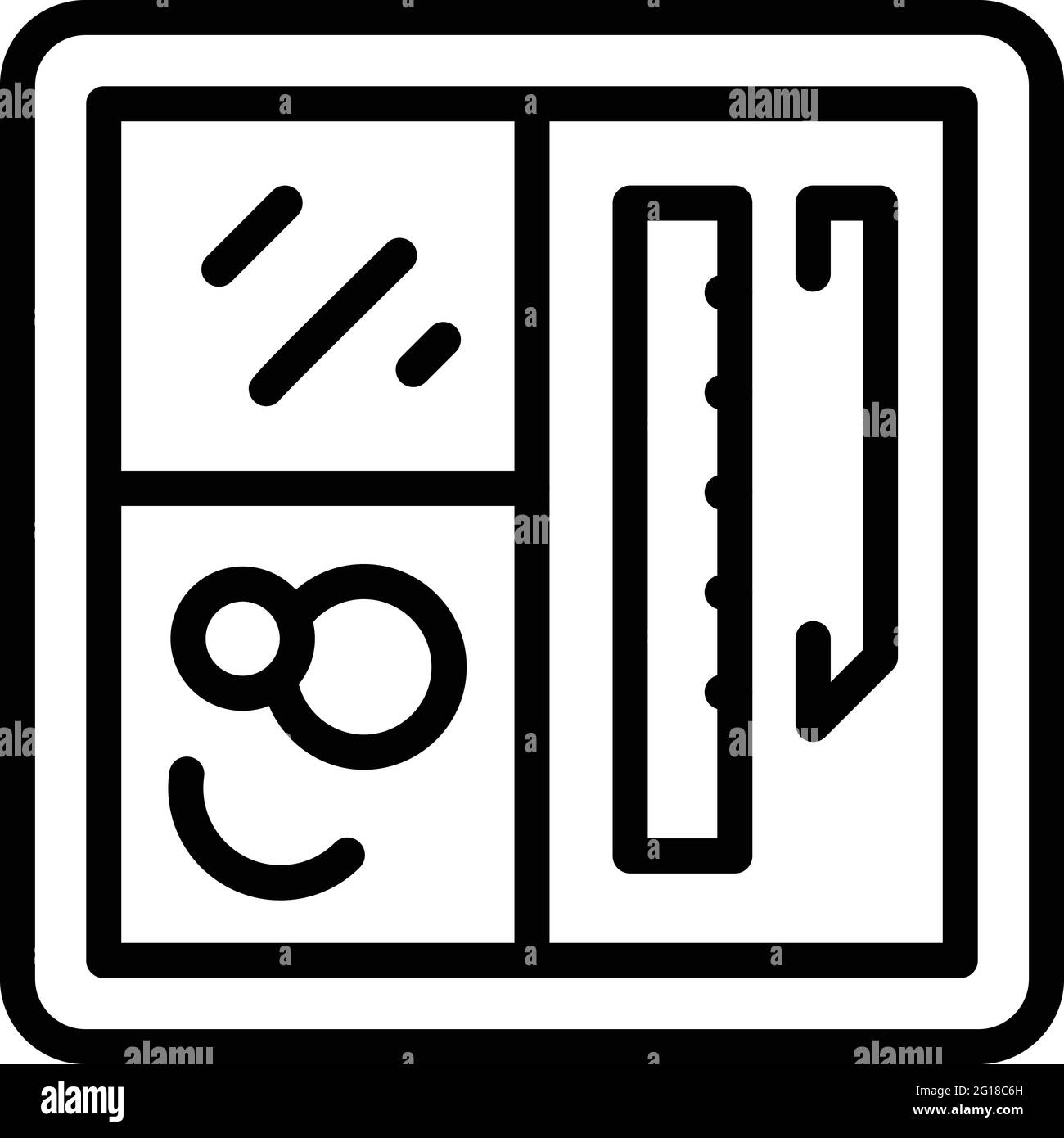 Haberdashery instrument icon. Outline Haberdashery instrument vector ...